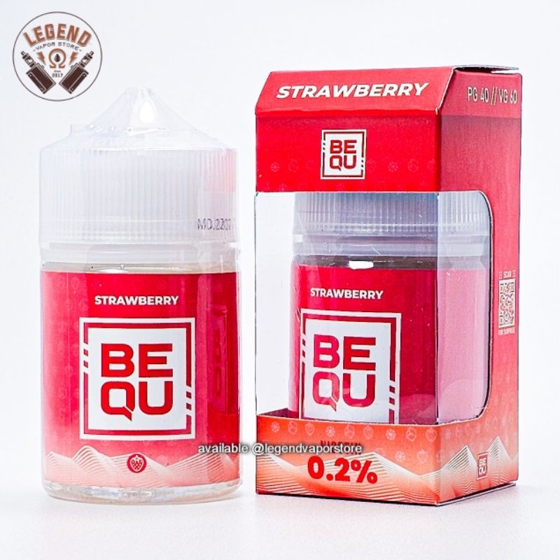 Jual FREEBASE - LIQUID BEQU Strawberry 60ML 3MG AUTHENTIC | Shopee ...