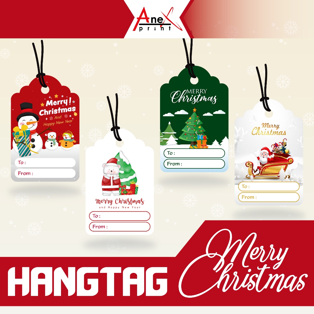 Jual Hangtag Natal Merry Christmas / Hangtag Murah / Gift Tag / Kartu ...