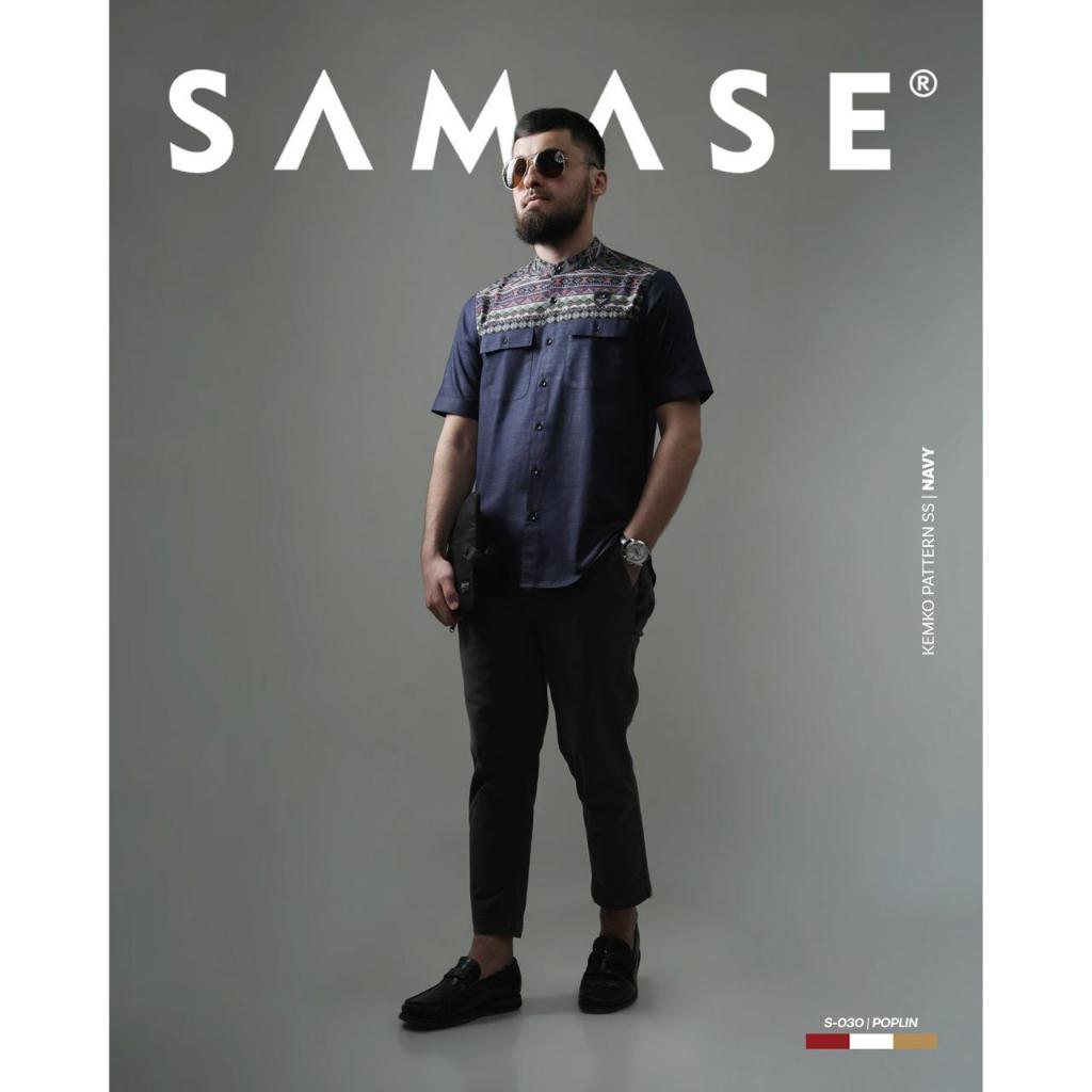 Jual SAMASE Kemko Pattern Heritage S030 Baju Kemaja Koko Pakaian Muslim Pria Dewasa Samase ...