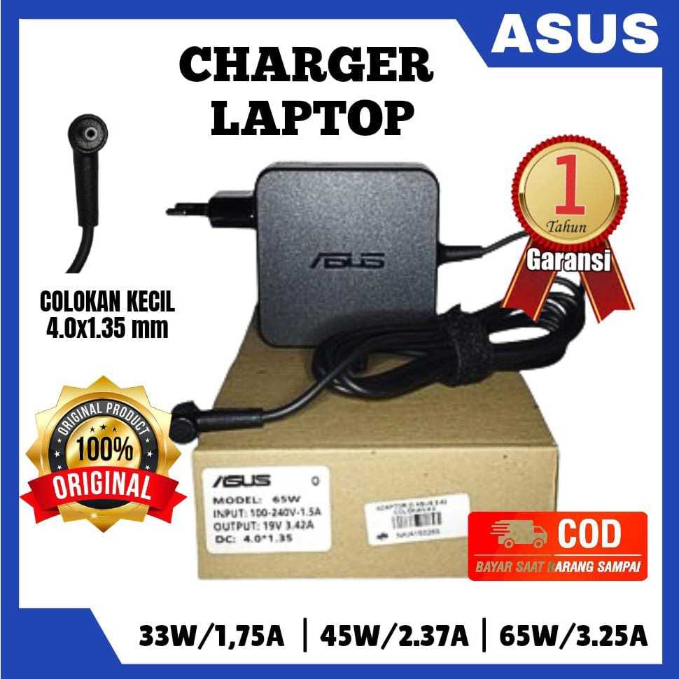 Jual Charger Original Laptop Asus VivoBook Small Plug Pin Bulat Seri X200CA X453M X441 A442U ...