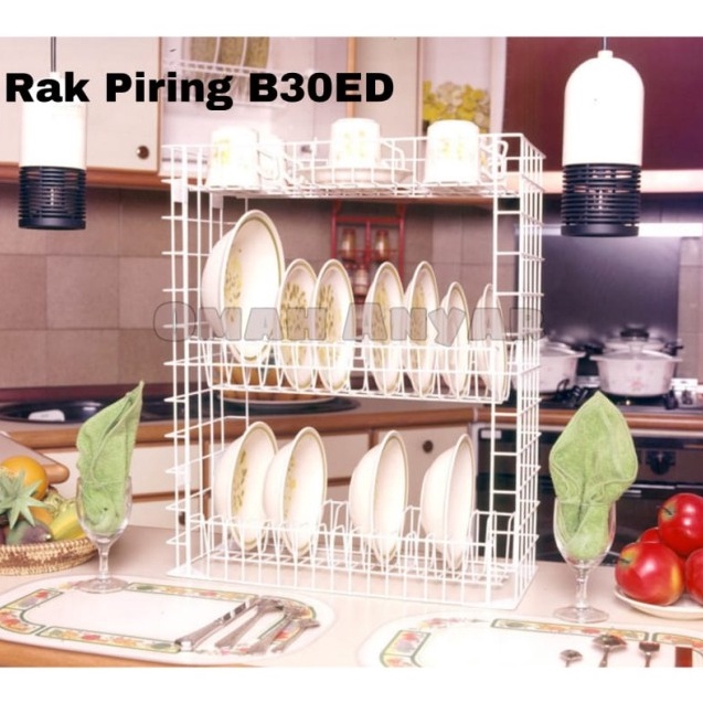 Jual Rak Piring 3 Susun dan Tatakan tipe B 3 EDT merk Modelline B3E ...