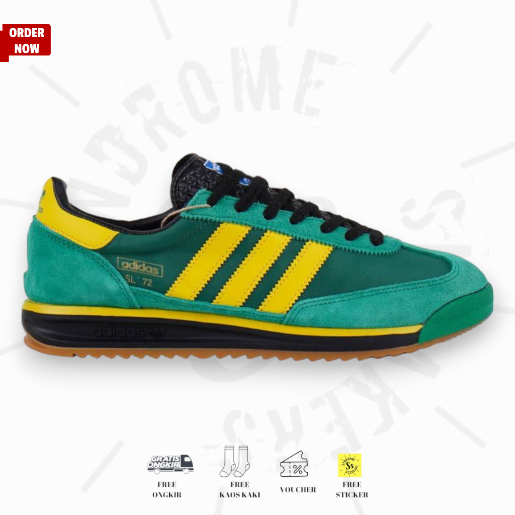 Jual SEPATU ADIDAS SL 72 GREEN AND YELLOW ORIGINAL BNIB FULL TAG ...