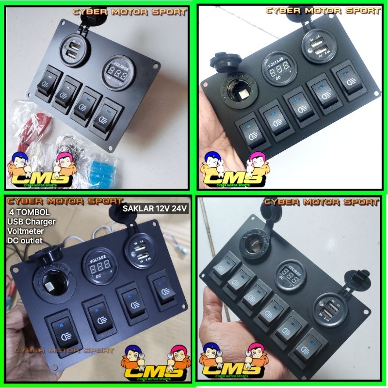 Jual Saklar lampu mobil universal. saklar dashboard panel . sakelar ...