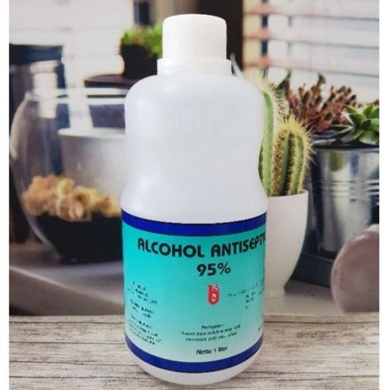 Jual Alkohol 95% Medis Merk Brataco kemasan 1 Liter | Shopee Indonesia