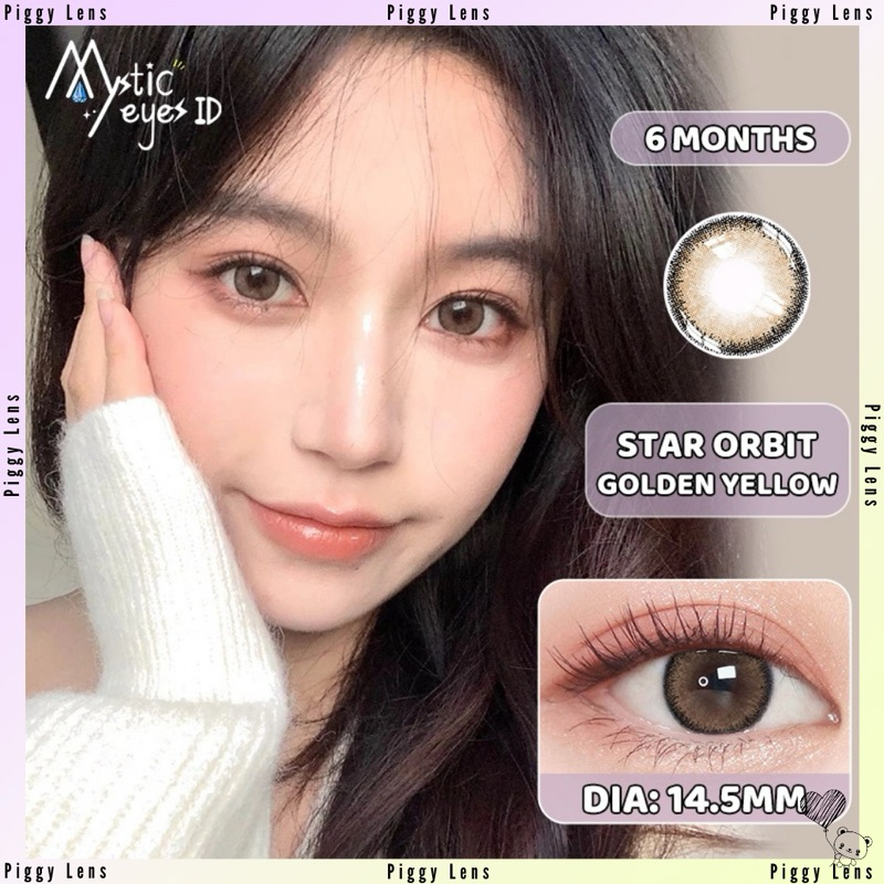 Jual SOFTLENS MYSTICEYES STAR ORBIT SERIES GOLDEN YELLOW | Shopee Indonesia