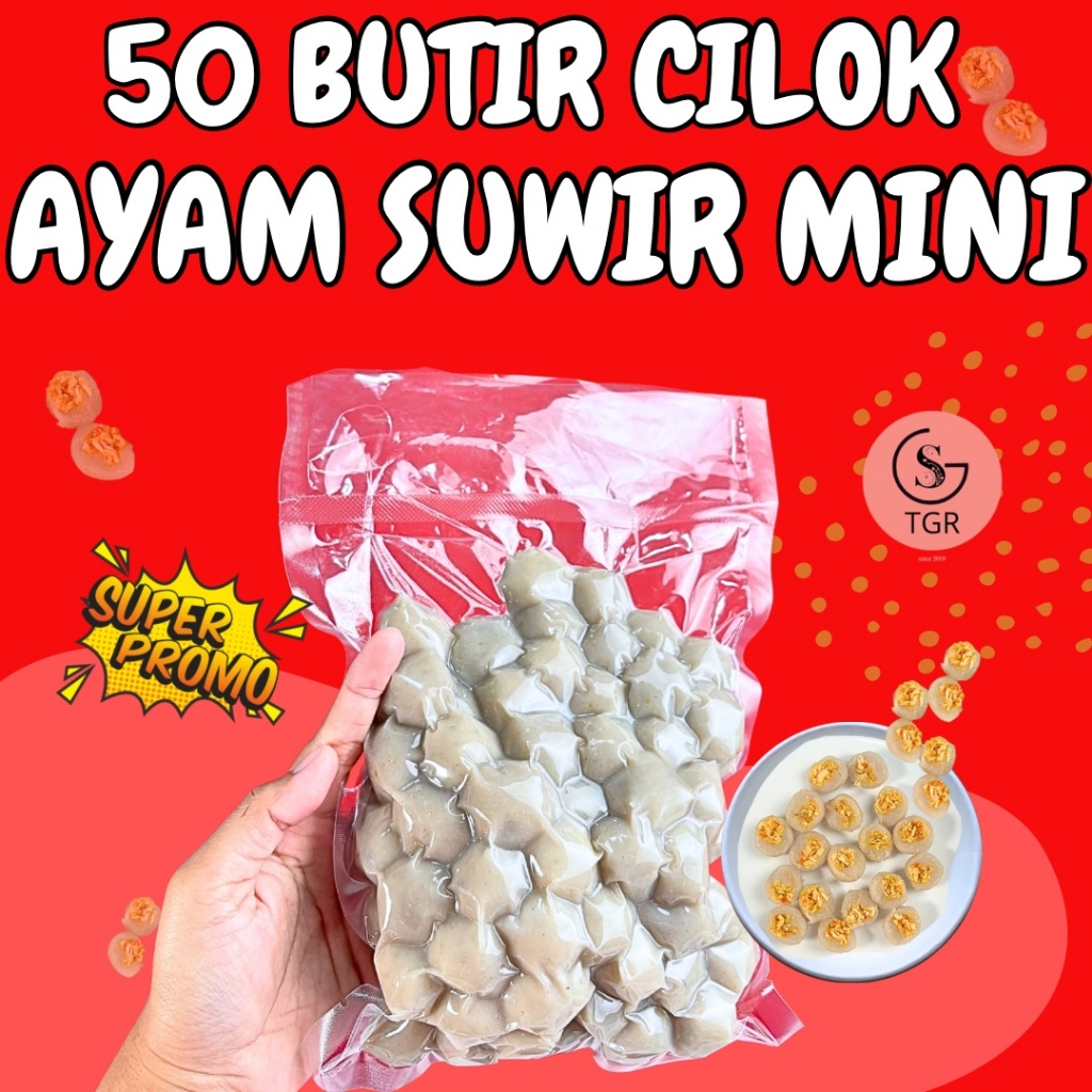 Jual 50 BUTIR CILOK ISI AYAM SUWIR MINI [ CILOK SAJA ] - CILOK MINI ...