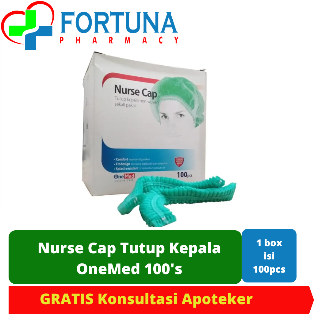 Jual Nurse Cap Tutup Kepala OneMed 100's | Shopee Indonesia