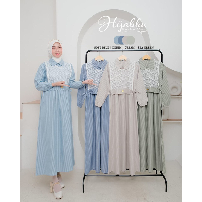 Jual VANIA DRESS ROMPI ORI HIJABKU//DRESS SALUR PREMIUM TERBARU ...