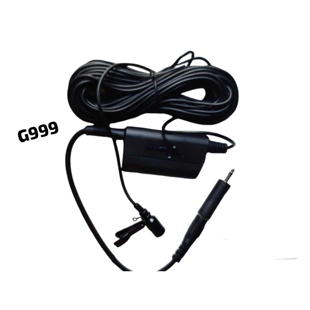 Jual G999 MICROPHONE TIE CLIP MIK KABEL 10 METER JEPIT ELECTRET ...