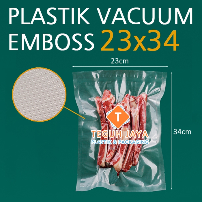 Jual Plastic Vacuum Bag Emboss 23x34 Plastik Vakum Embos 23 x 34 ...