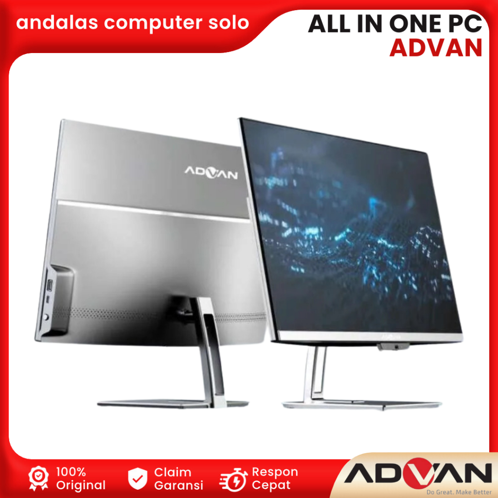 Jual DESKTOP AIO PC ALL IN ONE ADVAN All in One PC AIO OnePC Intel N100 4GB DDR4 2666 SSD 128GB ...