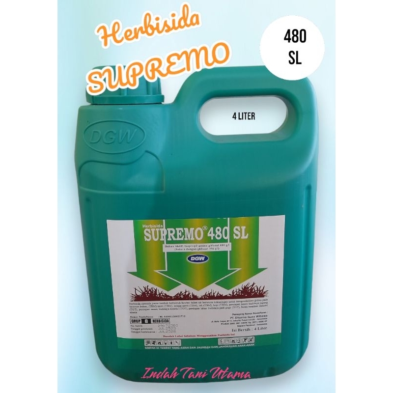 Jual Herbisida SUPREMO 4 Liter | SUPREMO 480 SL | Shopee Indonesia