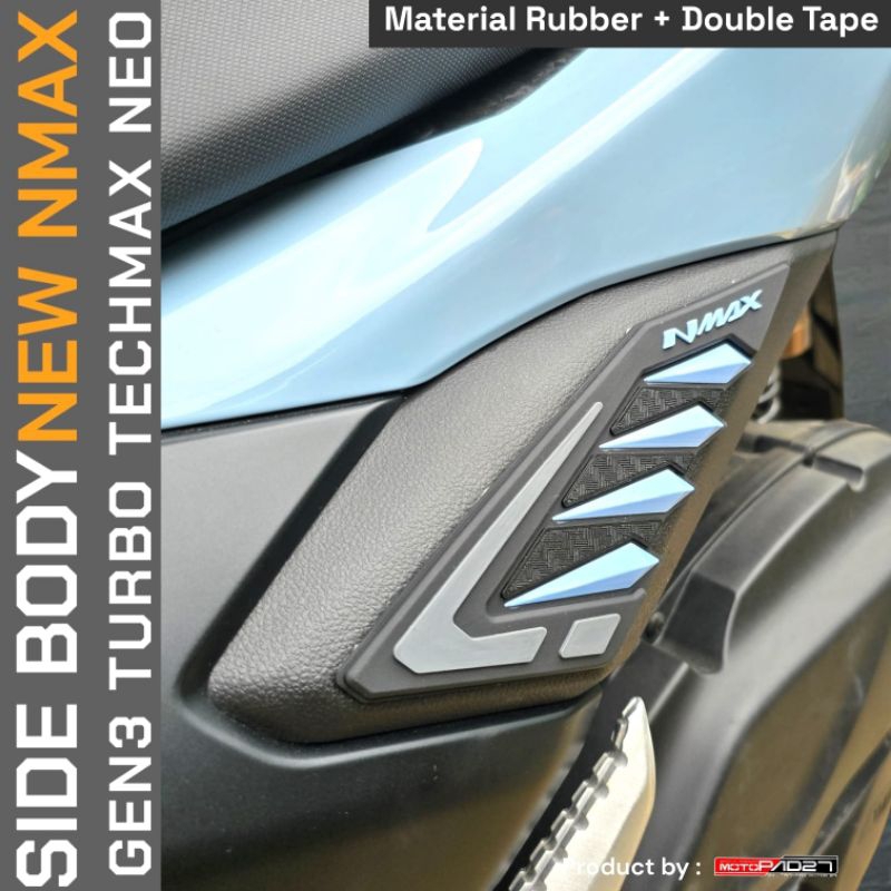 Jual Motopad27 protector pad Rubber Cover Side Body New Nmax Turbo Techmax Neo GEN3 Pelindung ...