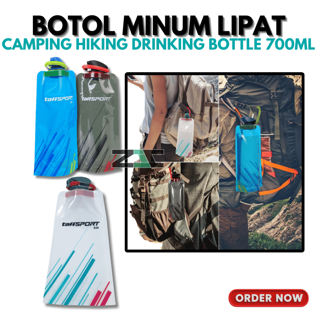 Jual Botol Air Minum Lipat Camping Hiking Drinking Bottle 700ml ...