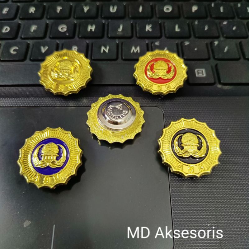 Jual Pin ASN Korpri Golongan Pin ASN Golongan Kuningan magnet | Shopee ...