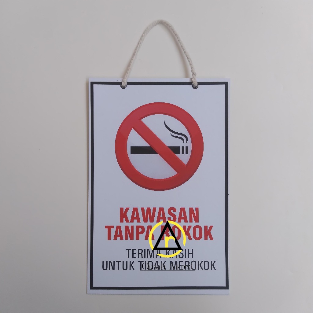 Jual Hard Poster Kawasan Tanpa Rokok - No Smoking Area - KTR | Shopee ...