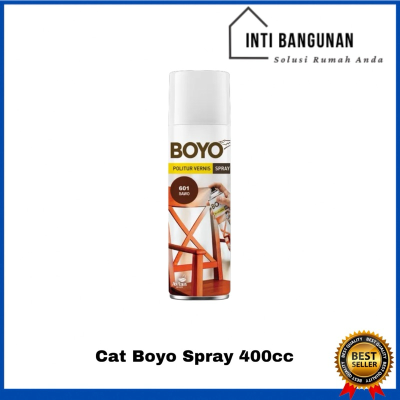 Jual Boyo Politur Spray 400 CC Pelindung Kayu PILOX PYLOX Kayu 400cc ...