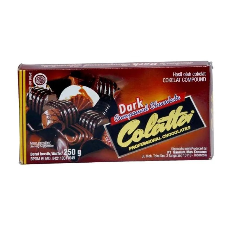 Jual COLLATA CHOCOLATE COMPOUND 250 GR ( DARK, MILK DAN WHITE ...