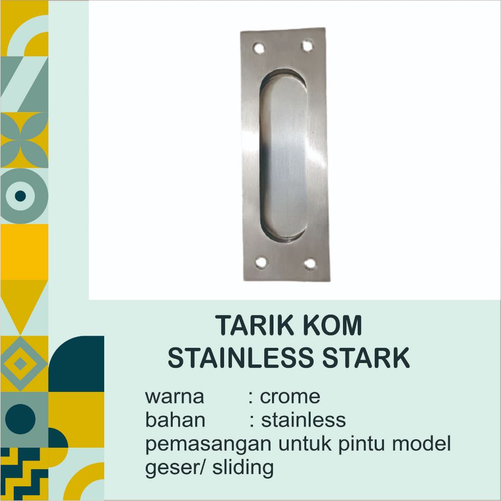 Jual Tarik Kom Stainless HD Stark / Tarikan Tanam / Tarikan Pintu ...
