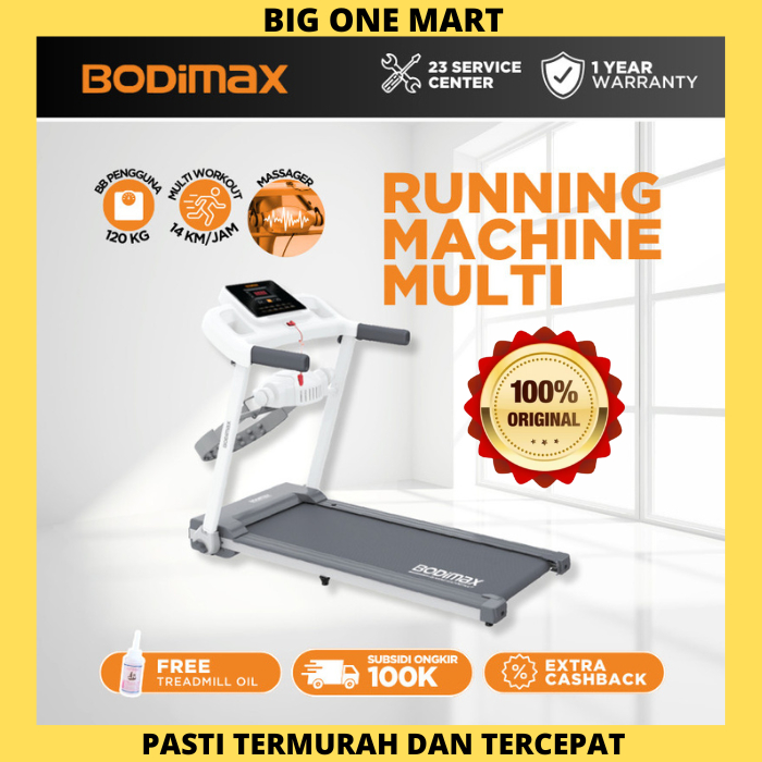 Jual Bodimax Running Machine Multi Treadmill Vibrator Belt 4 in 1 ...