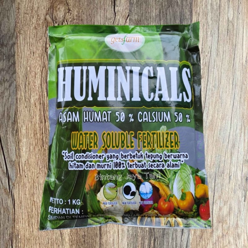 Jual HUMINICALS 1 KG / PUPUK ASAM HUMAT 50% CALSIUM 50% / Membuat Tanah Lebih Gembor Dan ...
