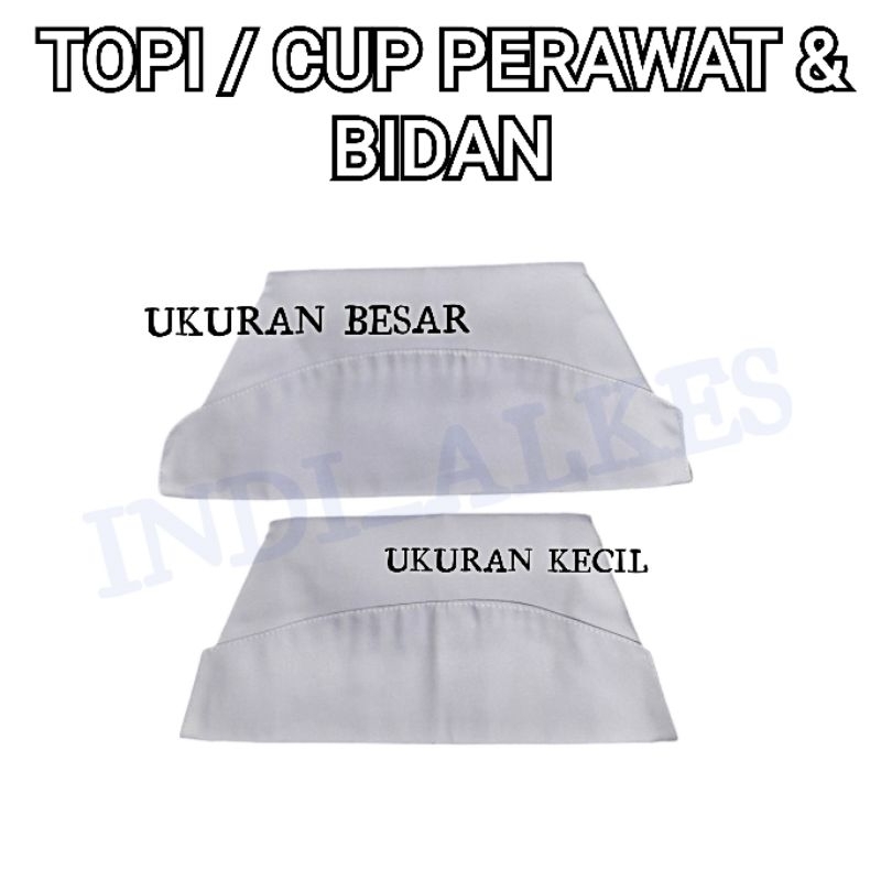 Jual Topi Perawat/Nurse Cap/Kep Bidan/Kap Suster/Caping Day bisa ...