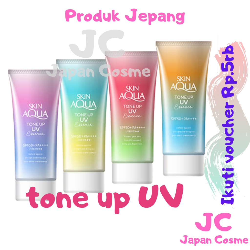 Jual 🇯🇵Japan rohto skin aqua sun cream sunscreen SPF50 tone up sun ...