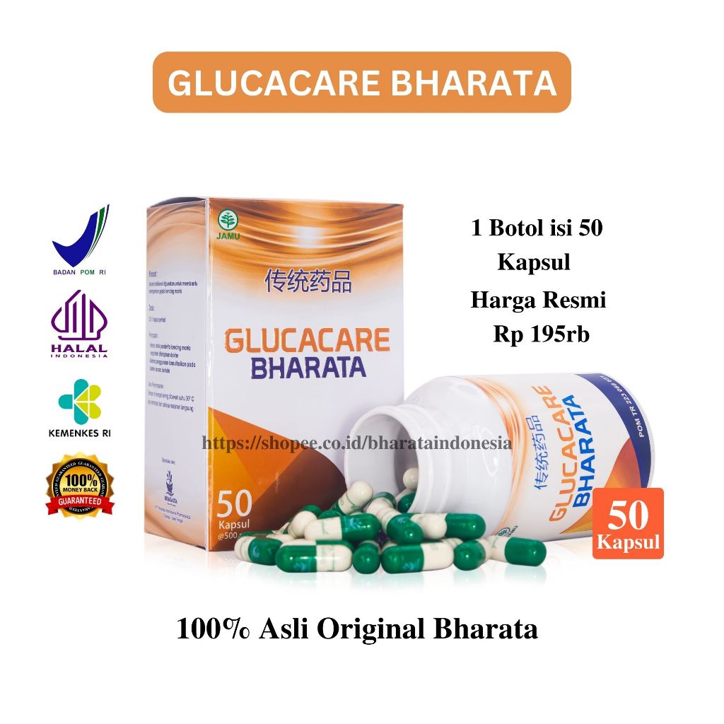 Jual OBAT Diabetes Gula Darah Basah dan Kering Kencing Manis GLUCACARE ...