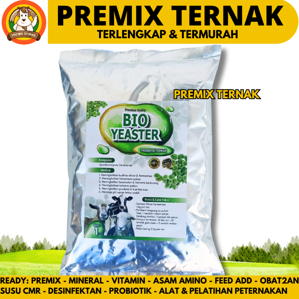 Jual PROBIOTIK BIO YEASTER 1 KG - Probiotik Sapi Kambing Domba Ayam ...