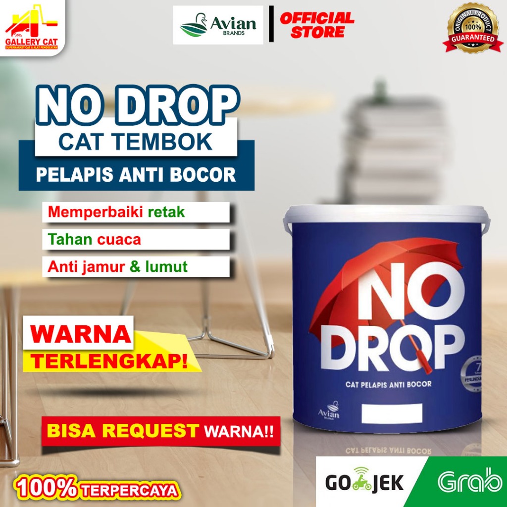 Jual TERMURAH! WARNA LENGKAP NO DROP CAT TEMBOK ANTI BOCOR @4KG ...