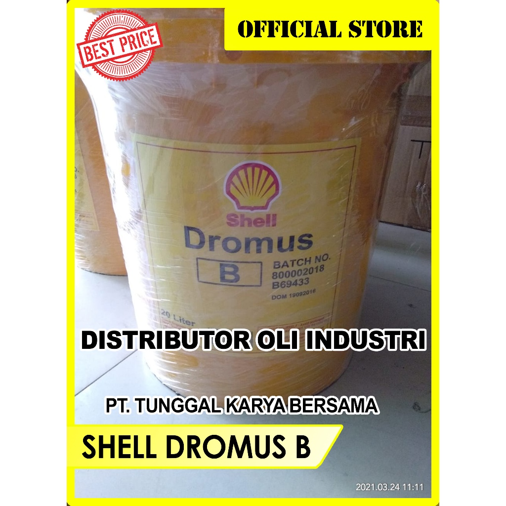 Jual SHELL DROMUS B ( Cutting Oil - 20 Liter Ready Stock ) | Shopee ...