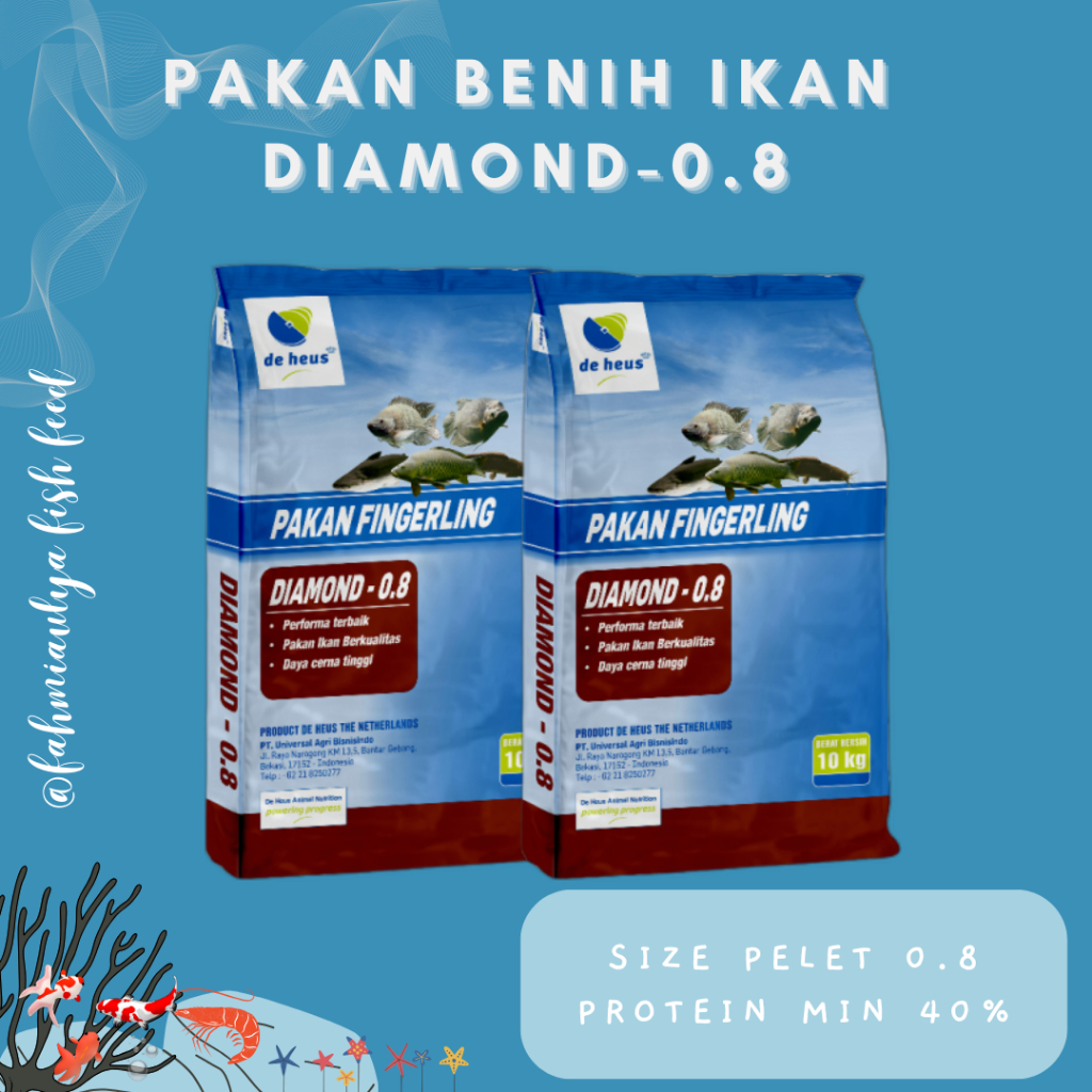 Jual DIAMOND PAKAN BENIH IKAN 0.8 REPACK 1 KG | PAKAN BENIH IKAN LELE ...