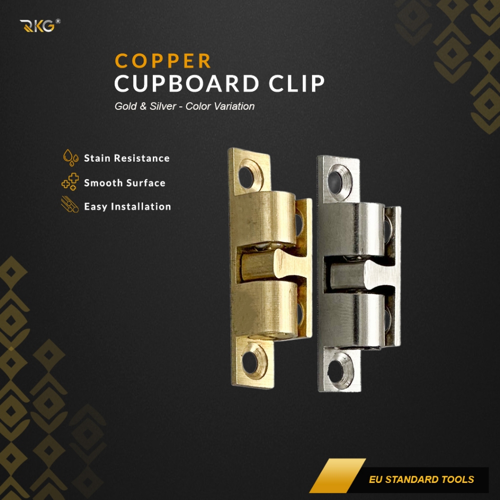Jual RKG Capit Udang Cupboard Clip Copper Tembaga 40 Mm | Shopee Indonesia