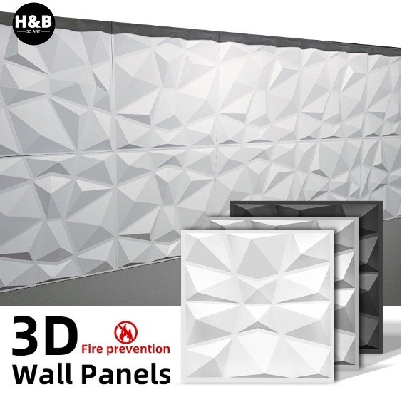 Jual Desain Panel Dinding 3D Stiker Dinding Panel PVC Desain Berlian ...