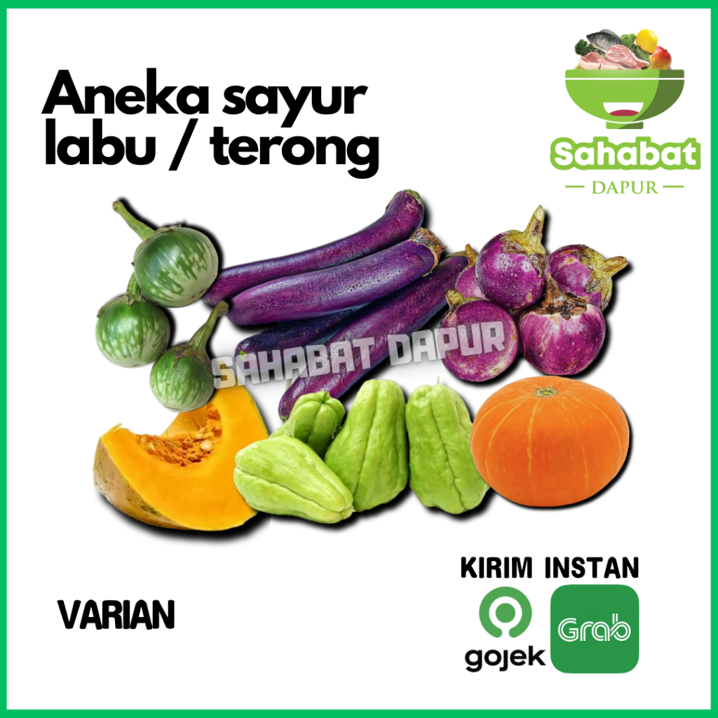 Jual Aneka Sayur Labu / Terong Terong Ungu/Terong Bulat/Labu Siam/Labu ...