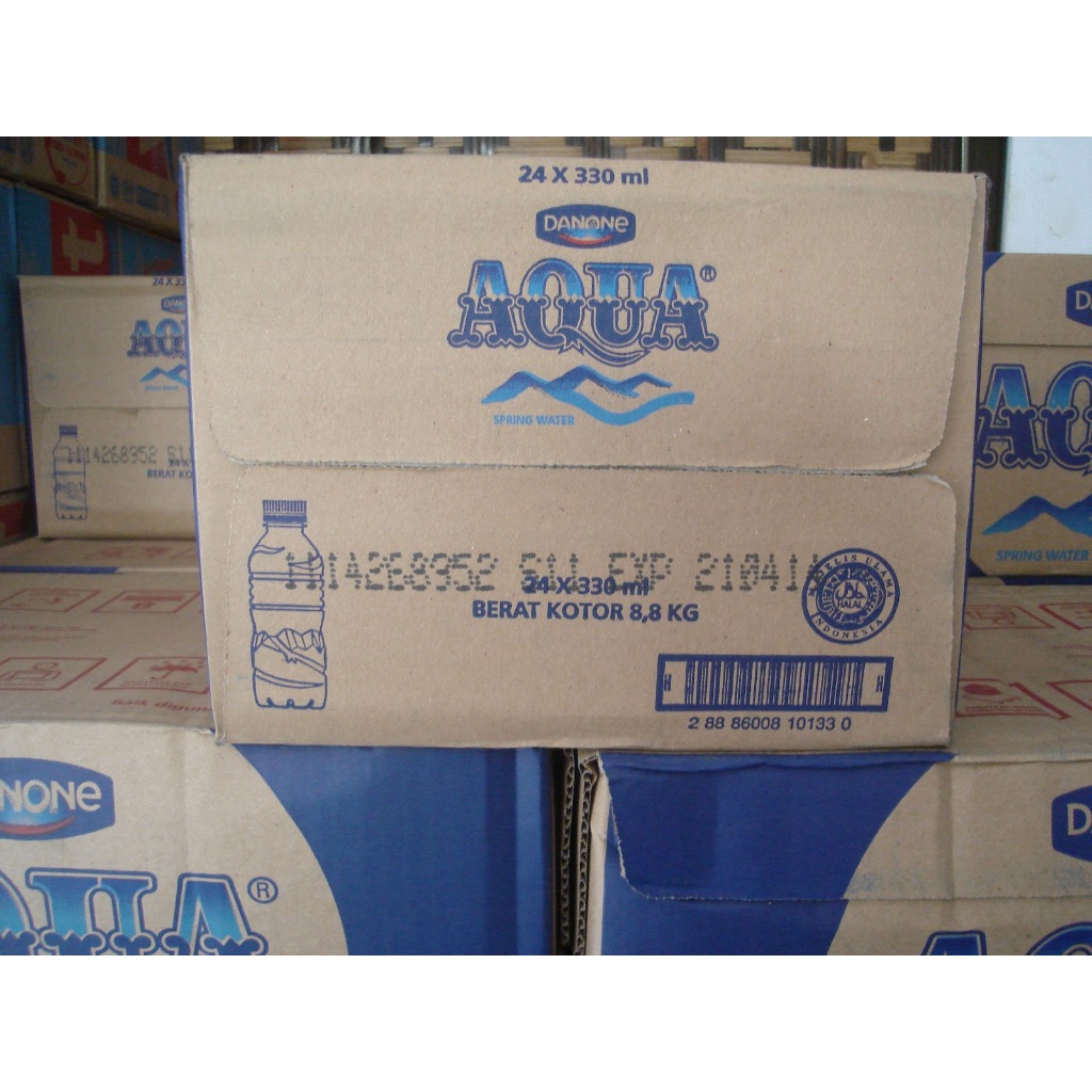 Jual AQUA Botol 330 ML ( 1 Dus ) | Shopee Indonesia