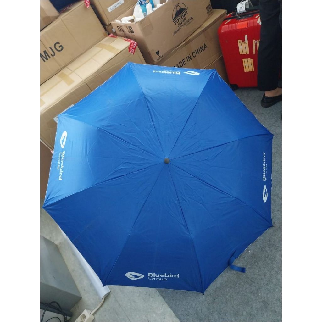 Jual Payung Lipat 2 biru sablon 4 sisi | Shopee Indonesia