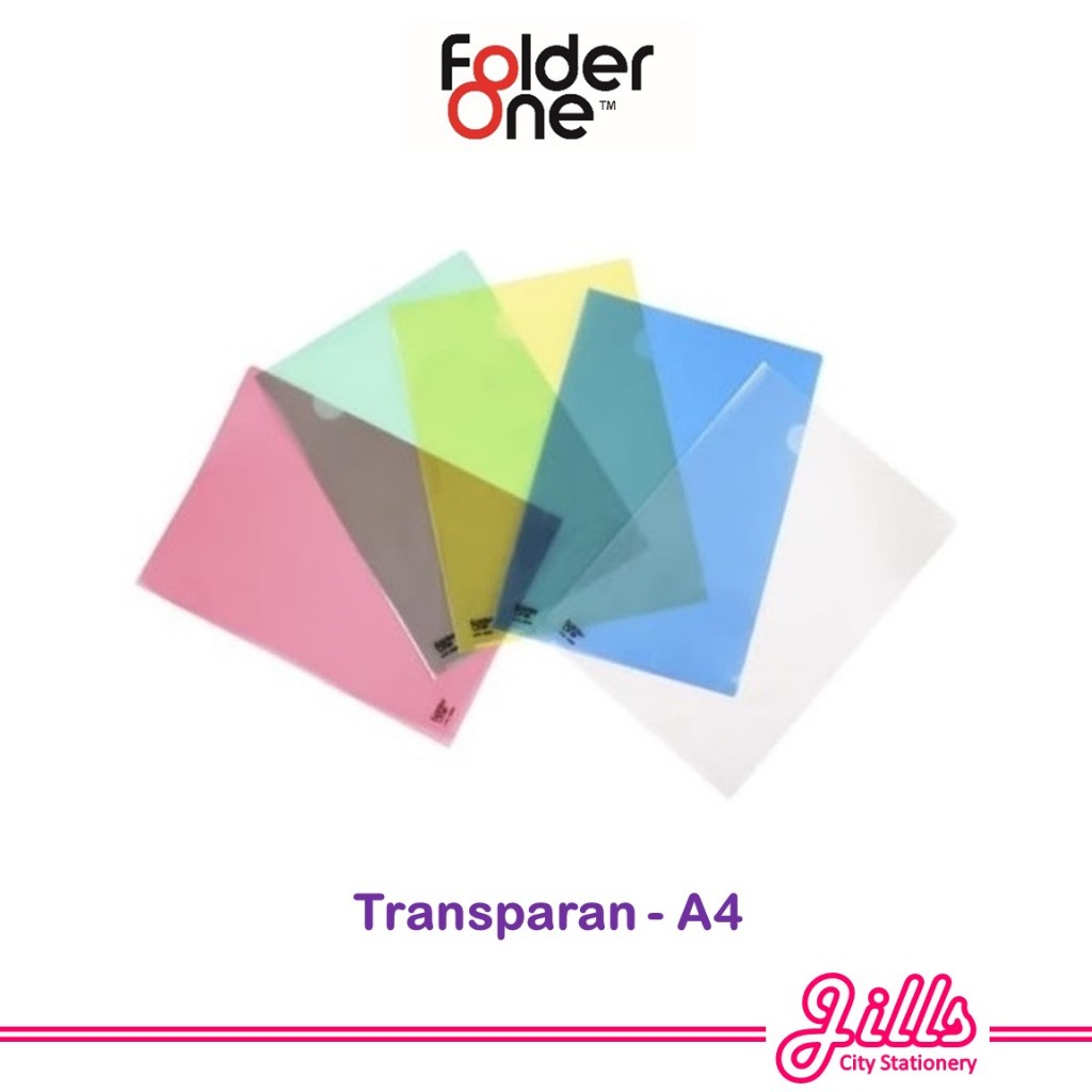 Jual Folderone Map Plastik Bening A4 / Map L Folder A4 (1 Pak isi 12 Pcs) | Shopee Indonesia