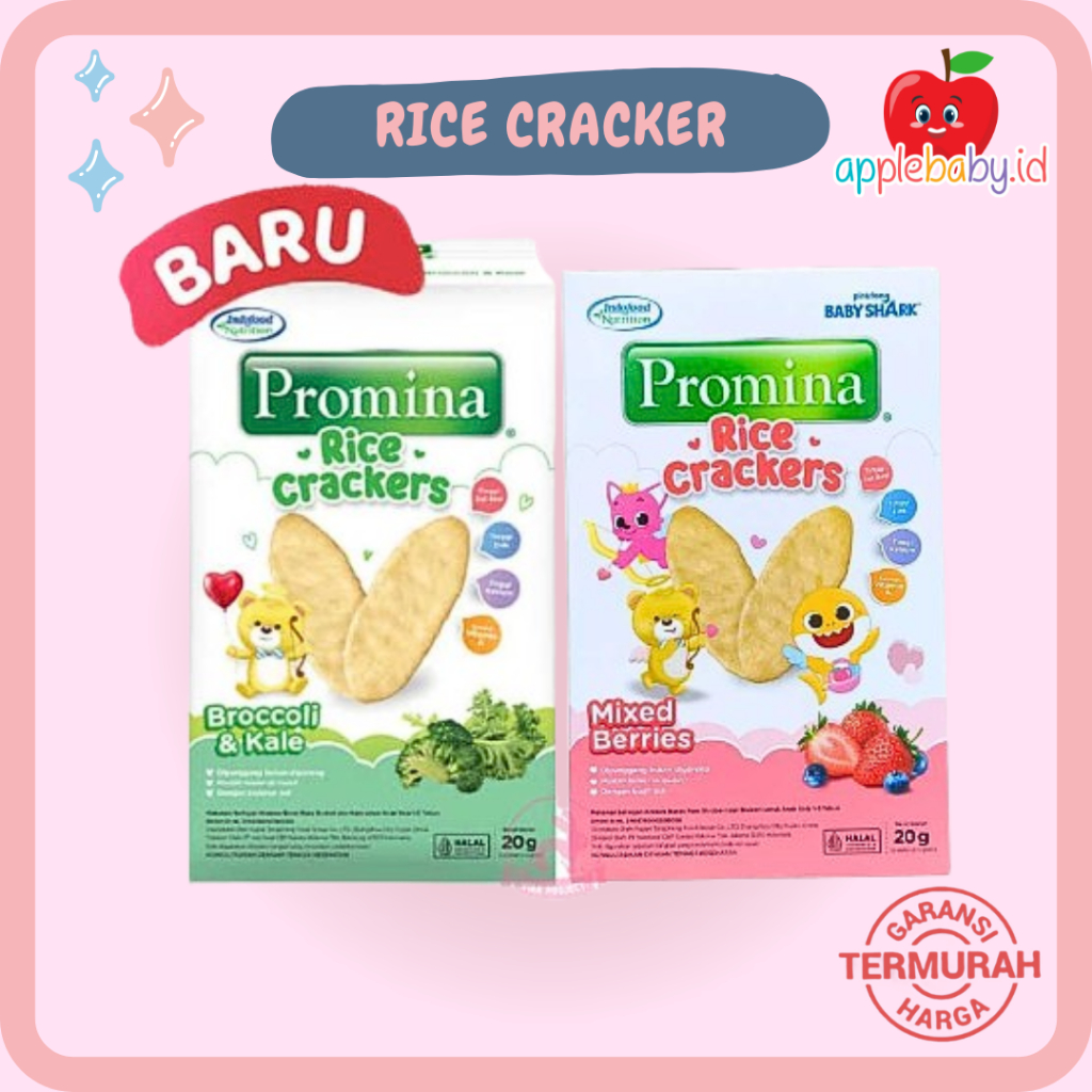 Jual Promina Rice Crackers Broccoli And Kale 20g Cemilan Bayi Cracker ...