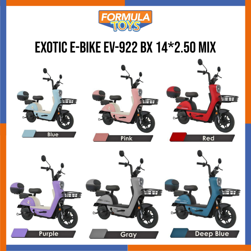 Jual SEPEDA LISTRIK EXOTIC E-BIKE EV-922 BX 14*2.50 MIX 500 WATT ...
