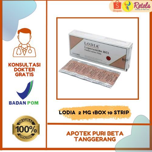 Jual LODIA 2 MG 1 BOX 10 STRIP/LOPERAMIDE HCL/OBAT DIARE | Shopee Indonesia