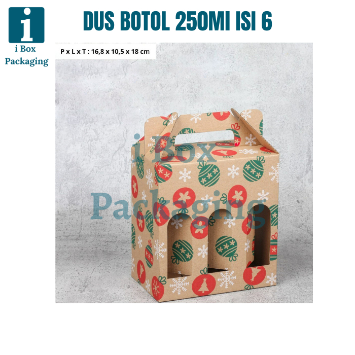 Jual [ 10 pcs ] Kardus Botol Jinjing Box Dus Botol Kale 250ml Isi 6 ...