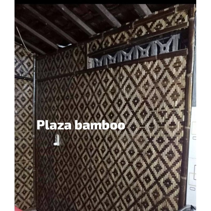 Jual Dekorasi bambu motif 1,5 m x 3 m | anyaman plafon bambu | Shopee ...