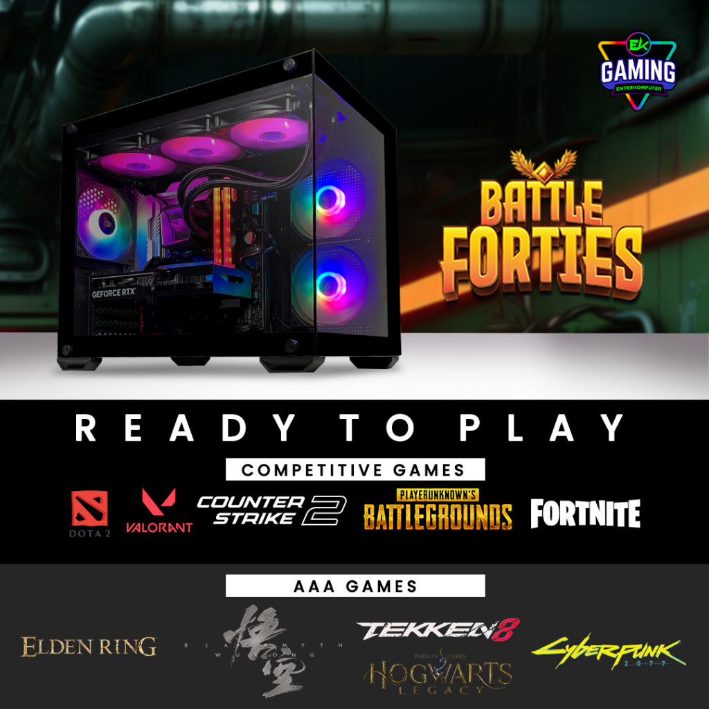 Jual PC Rakitan EK Gaming BattleForties - Core i5 RTX 4060 - Enter ...