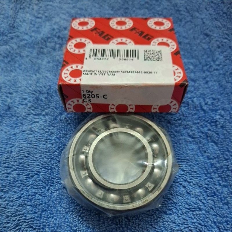 Jual Bearing 6205 / 6205 C3 FAG ORIGINAL | Shopee Indonesia