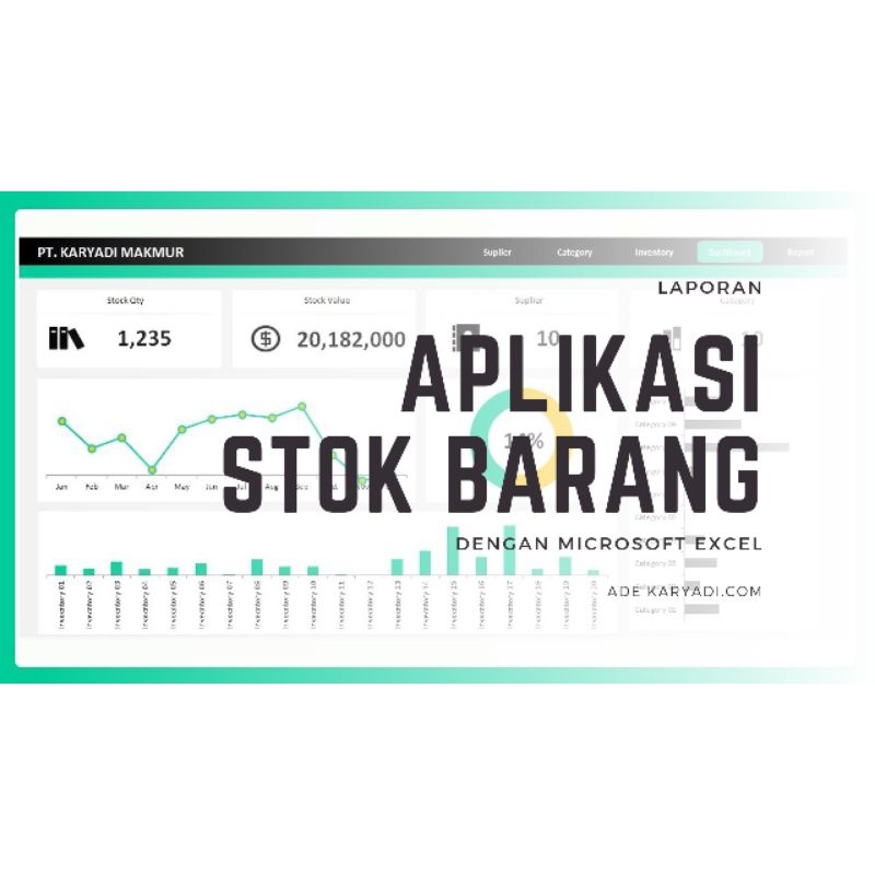 Jual Aplikasi Stok Barang otomatis dengan excel | Shopee Indonesia