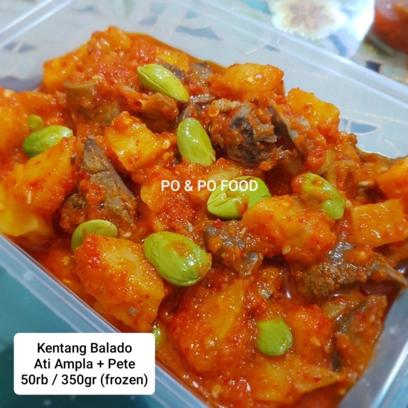 Jual Kentang Balado Ati Ampela + Pete 350gr Frozen | Lauk Frozen ...