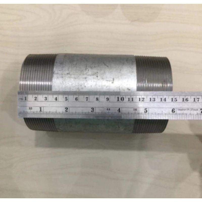 Jual pipa kniting 3 inchi / sambungan pipa besi / koneting drat luar ...