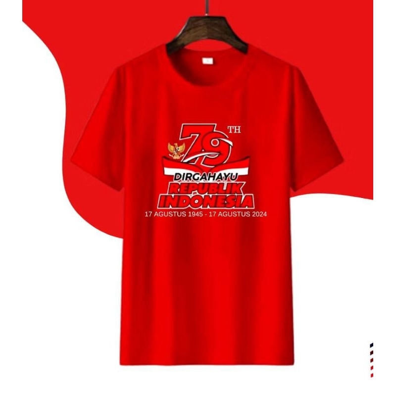 Jual Kaos Kemerdekaan HUT RI ke 79 /Baju Kemerdekaan INDONESIA Ke 79 2024/Baju Agustusan/Kaos ...