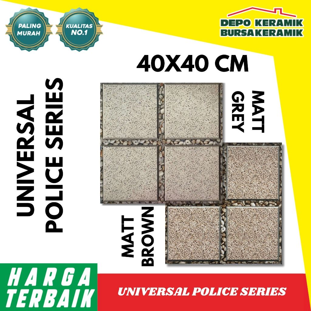 Jual KERAMIK MOTIF UNIVERSAL 40x40 POLICE SERIES | Shopee Indonesia